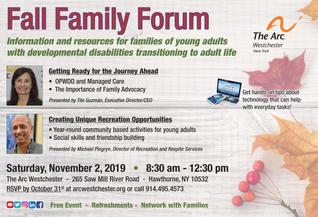 Fall Family Forum | The Arc
