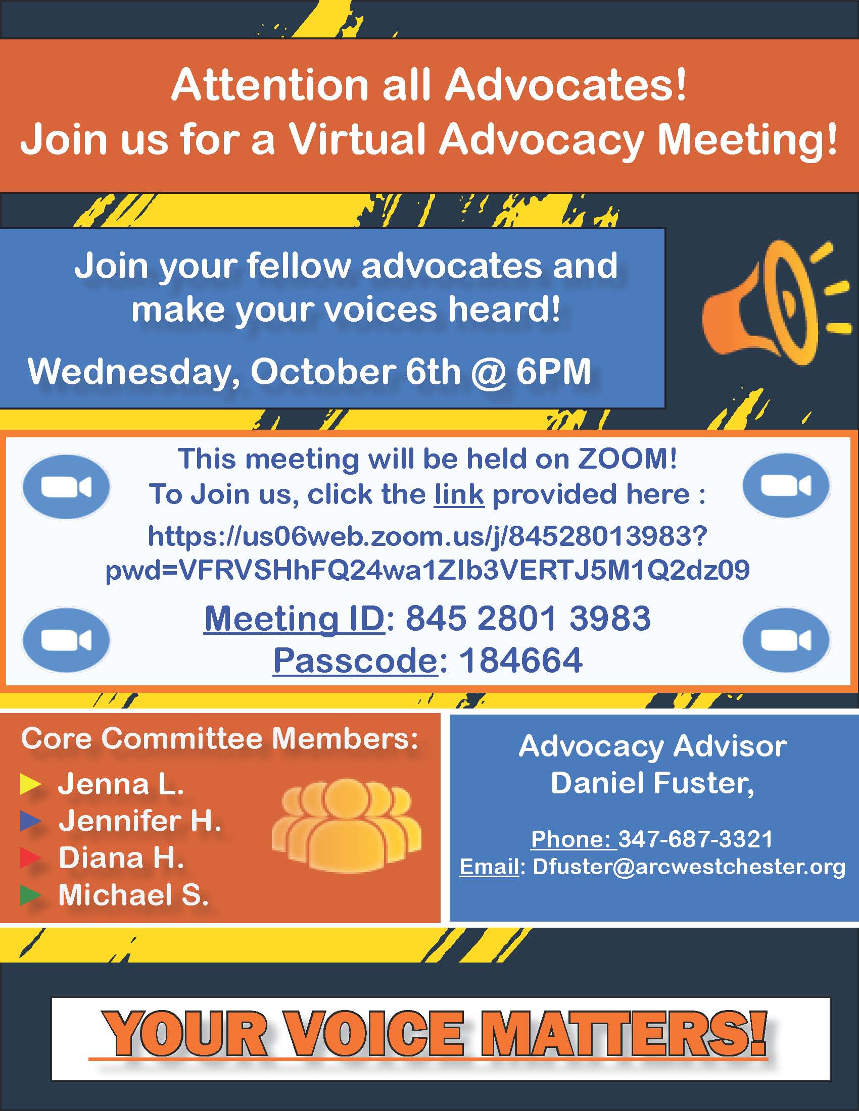 Virtual Advocacy Meeting! | The Arc