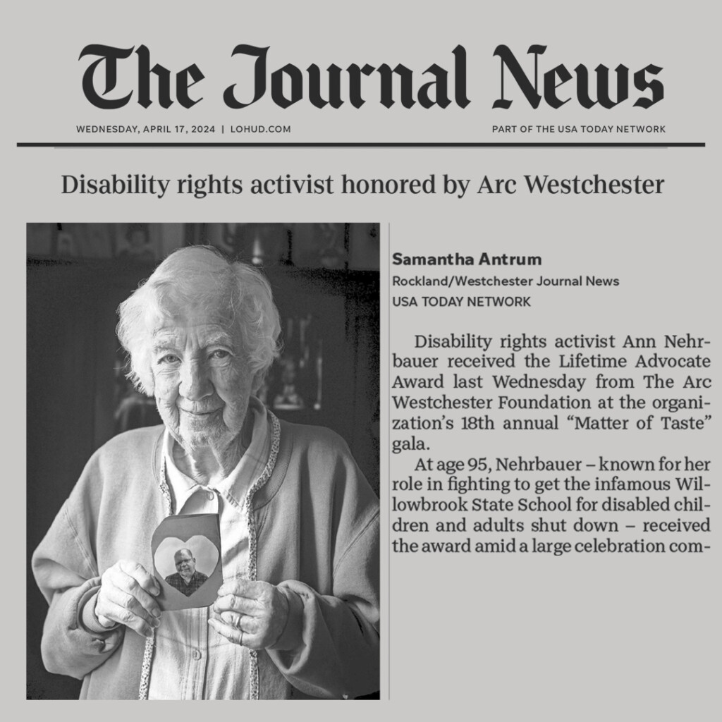Disability Rights Activist Honored | The Arc